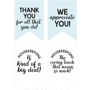 Housekeeping Week Banner Printable / Housekeeping Appreciation Week ...