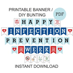 Infection Prevention Week Banner Printable / Internation Infection ...