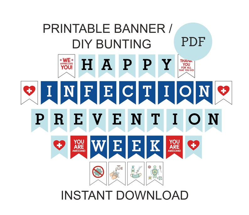 Infection Prevention Week Banner Printable / Internation Infection ...