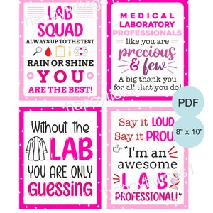 Lab Week Posters Printable Set of 9 / Laboratory Week 2024 / Lab Week ...
