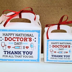 Doctor's Day Gift Bags / Doctors Day Boxes / Doctor Appreciation ...