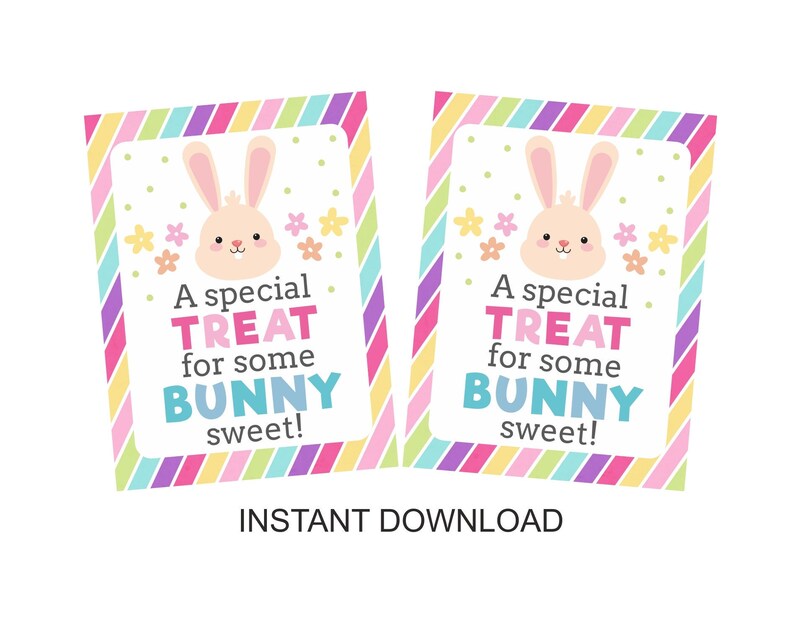 Treat for Some Bunny Sweet Tag Printable / Printable Easter Tags ...