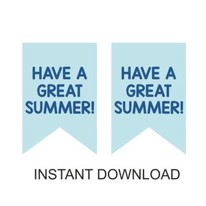 Last Day of School Banner Printable / Happy Last Day of School Banner ...