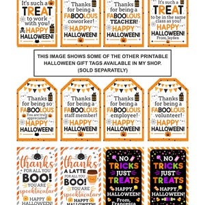 Halloween Tags for School Printable / Printable Halloween School Favors ...