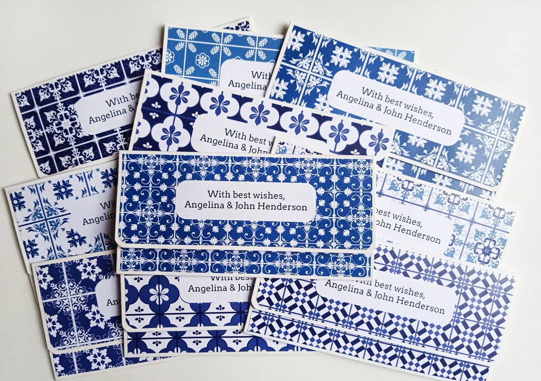 Personalised Cash Envelopes / Set of 10 / Personalised Gift Envelope ...