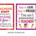 Teachers and Staff Appreciation Week Poster Set of 10 / Teacher and ...