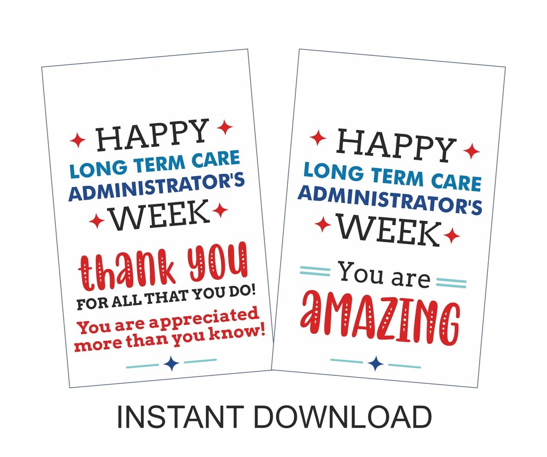 Long Term Care Administrator Tag Printable / Long Tern Care ...