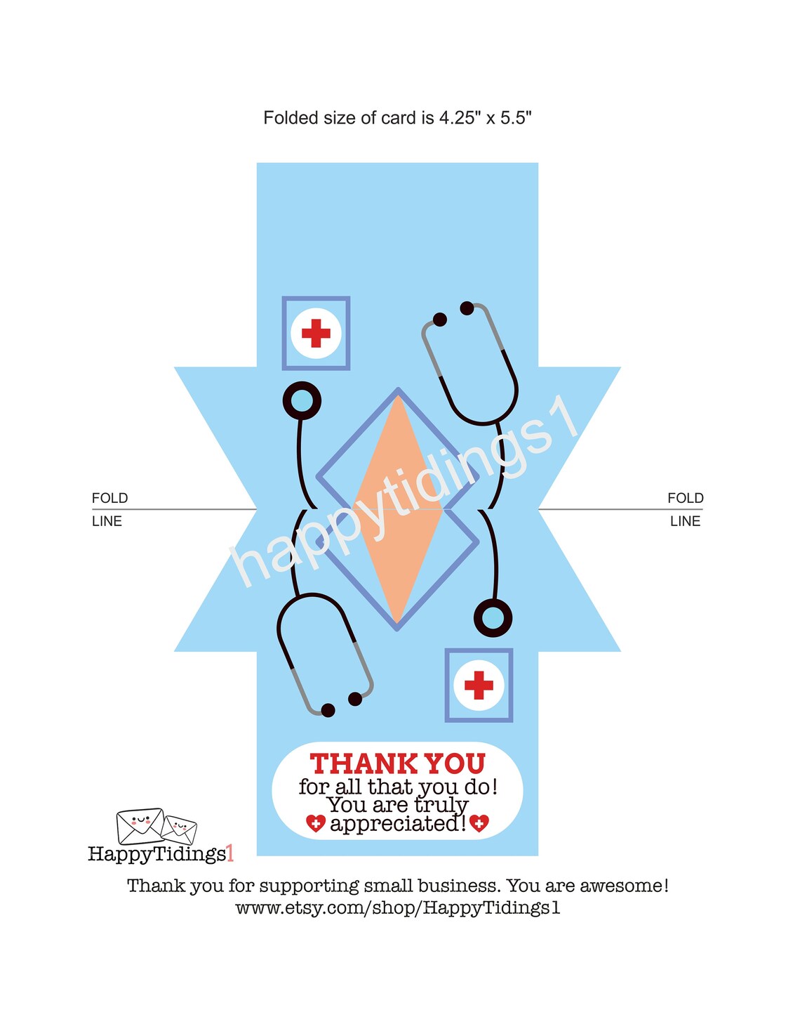 Printable Doctor's Day Card / Doctor Thank You Card / - Etsy