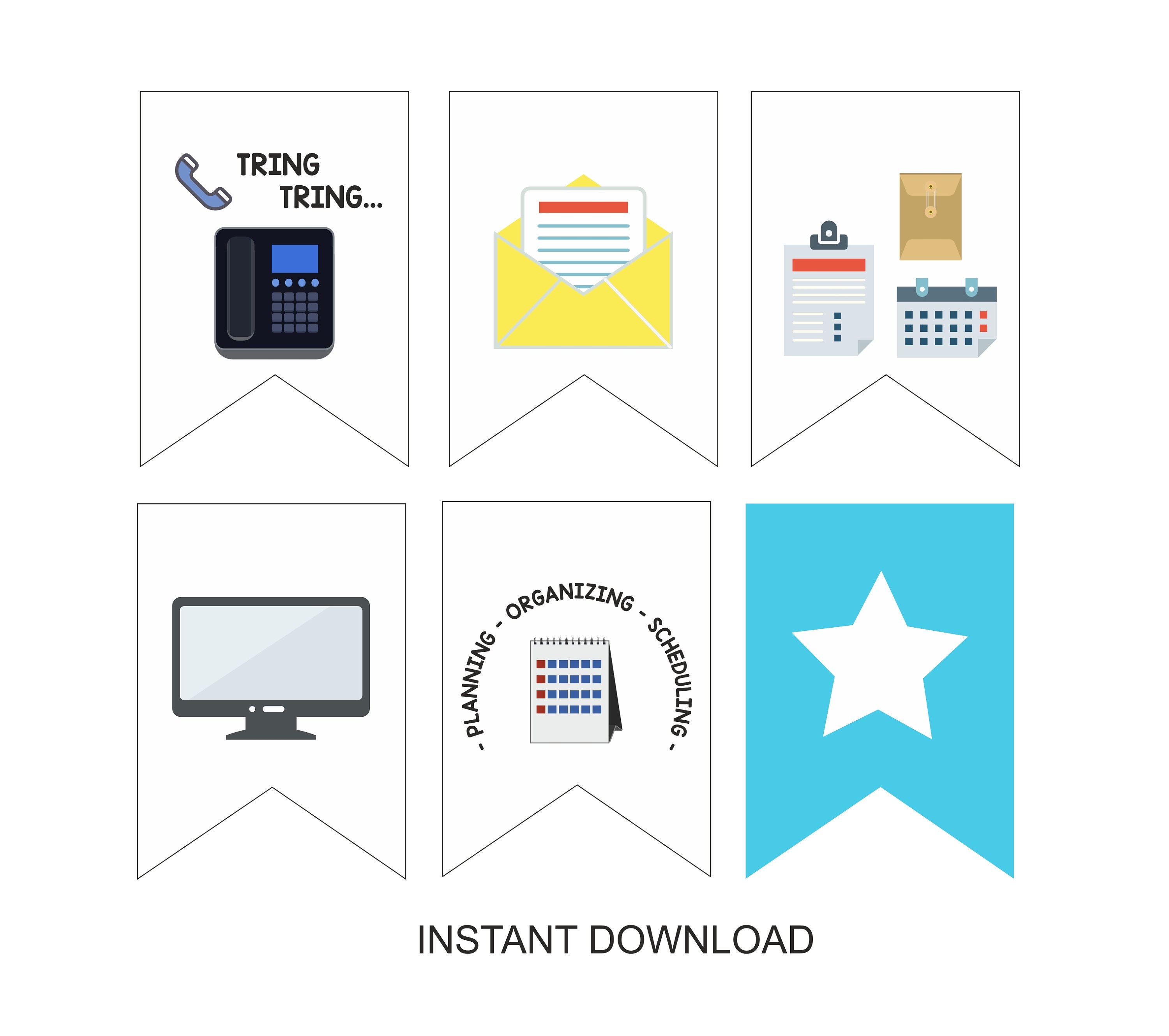 Receptionist Day Banner Printable / Receptionist Gifts / Receptionists ...