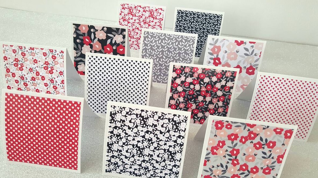 Mini Notecards / Mini Cards / Mini Thank You Notes Set of 12 / Mini ...