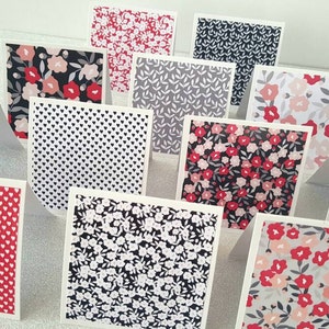 Mini Notecards / Mini Cards / Mini Thank You Notes Set of 12 / Mini ...