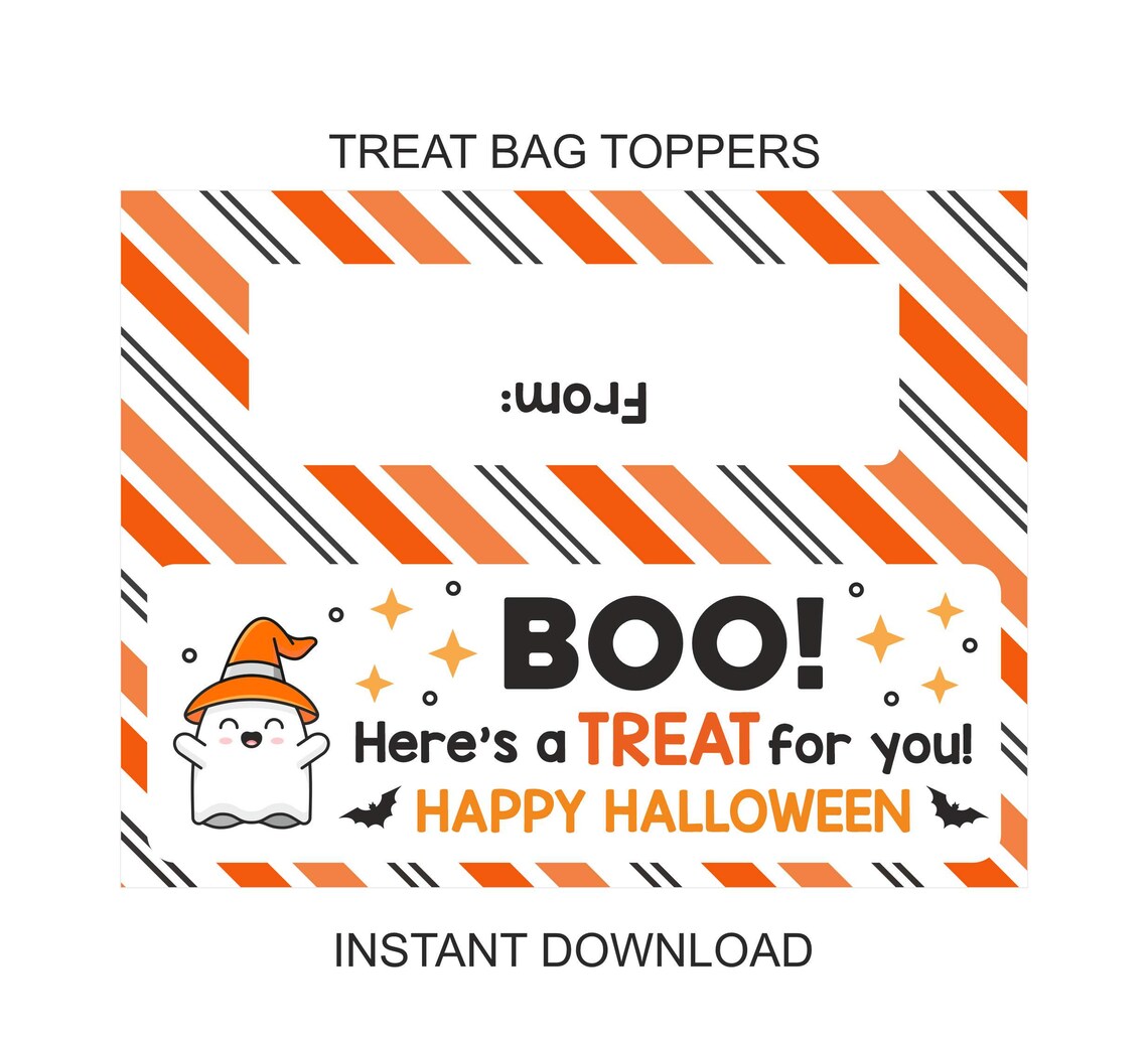 Halloween Treat Bag Toppers Printable / Halloween Bag Toppers ...