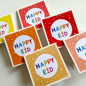 Mini Happy Eid Cards / Mini Eid Cards Mini Eid Mubarak Card Set / Eid ...