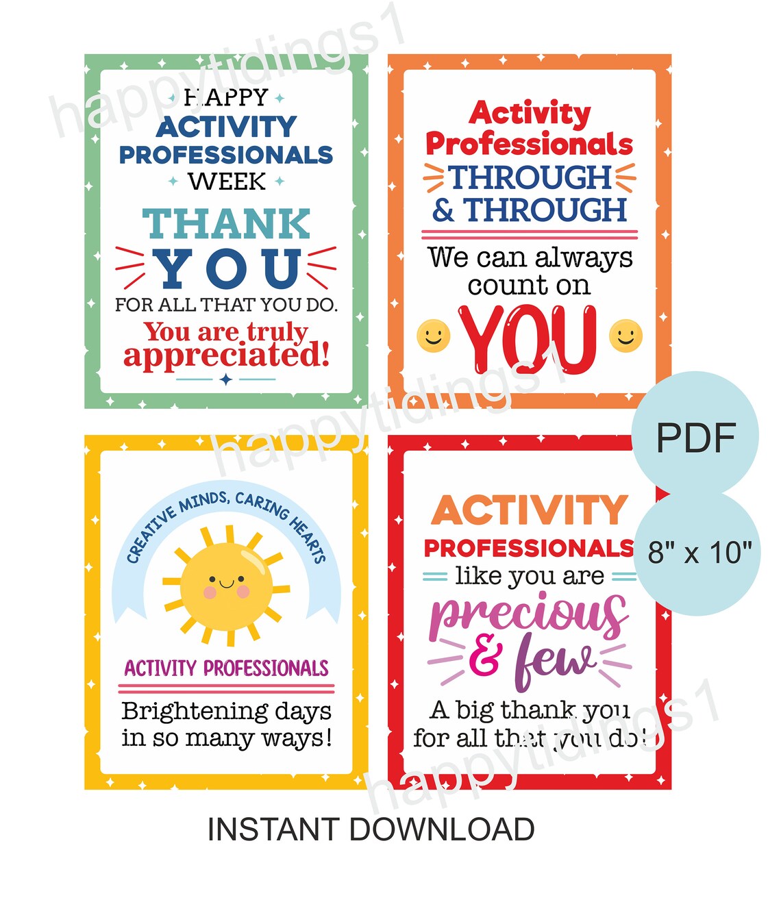 Activity Professional Week Signs Printable / Activity Professionals ...