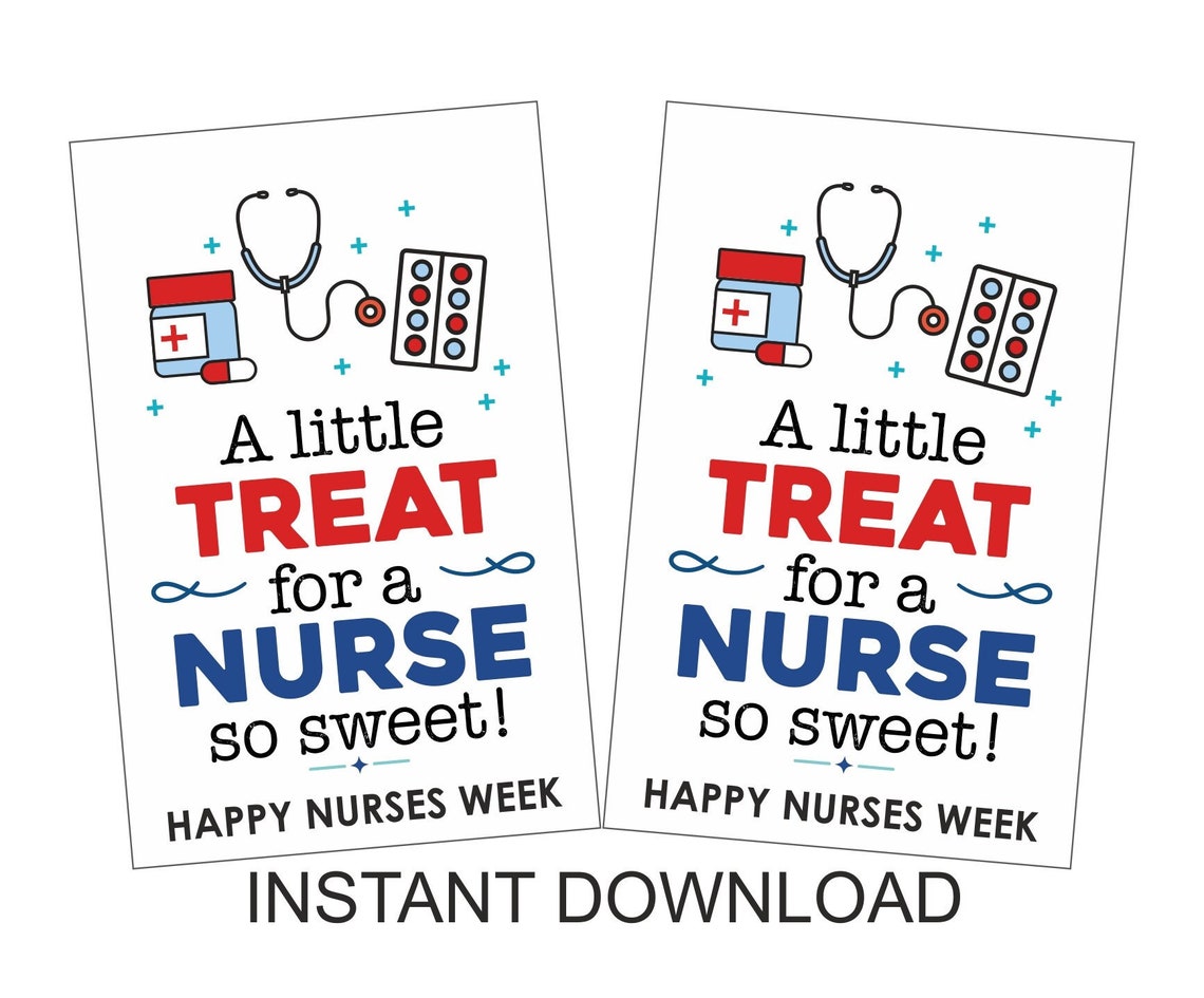 Nurses Week Tag Printable / Nurse Week Tag / Nurse Appreciation Tag ...