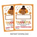 Thanksgiving Student Gift Tag Printable / Thanksgiving Students Gifts ...