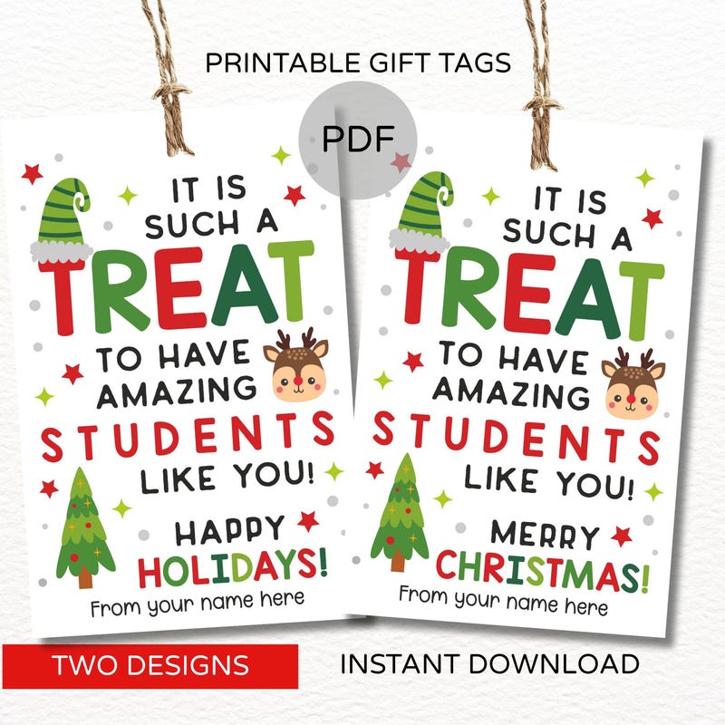 Christmas Card to Student - Etsy