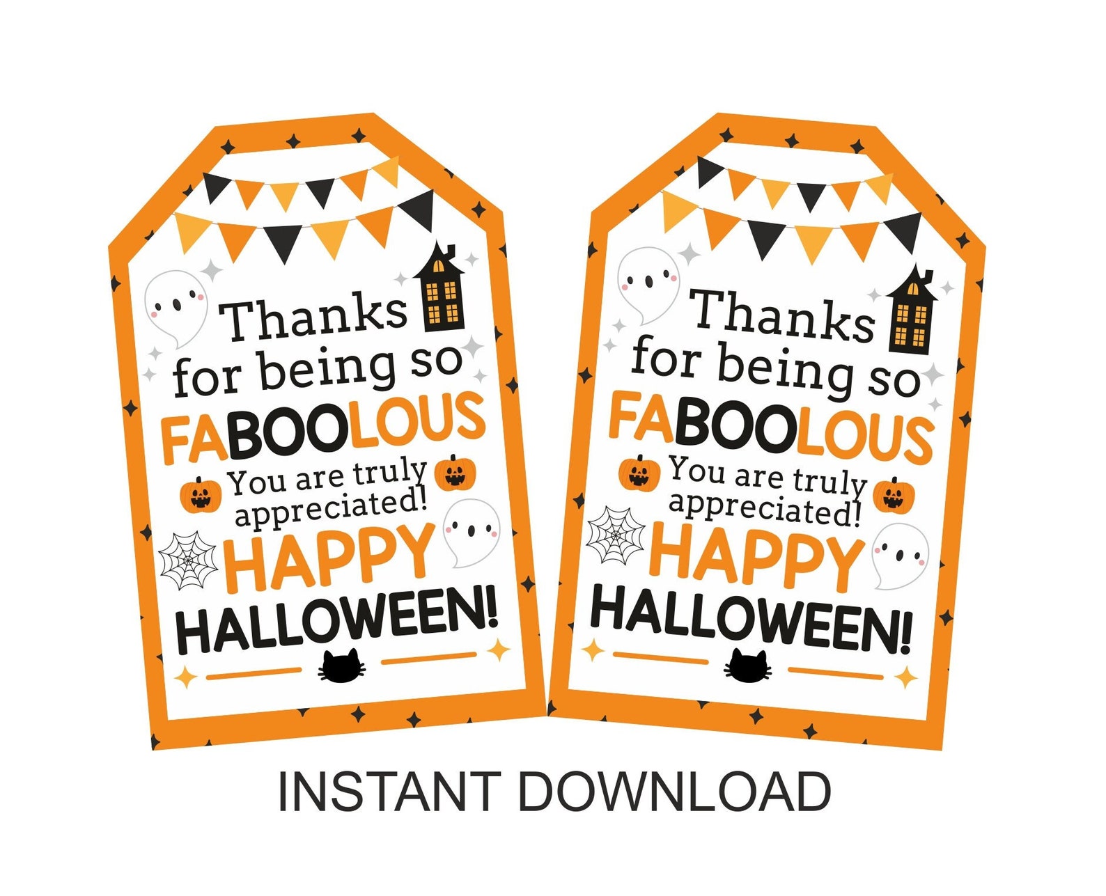 Halloween Appreciation Tag Printable / Halloween Appreciation Gift Tag ...