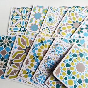 10 Eid Envelopes / Assorted Islamic Pattern Money Envelopes / Eid Money ...