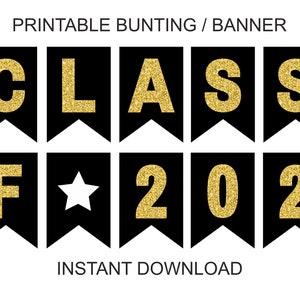 Class of 2024 Banner Printable / Class of 2024 Graduation Banner ...