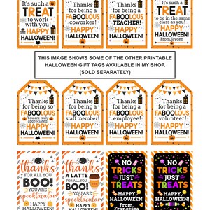 Halloween Coffee Tag Printable / Halloween Coffee Gift Tag / Halloween ...