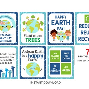 Earth Day Posters Printable / Earth Day School Posters / Earth Day Sign ...