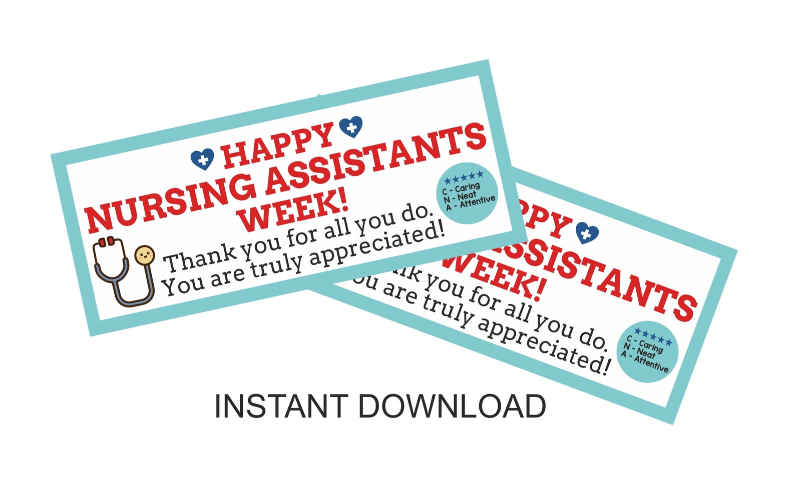 CNA Week Bag Toppers Printable / Nursing Assistants Week Treat - Etsy