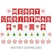Merry Christmas Banner Printable / Christmas Banner Printable ...
