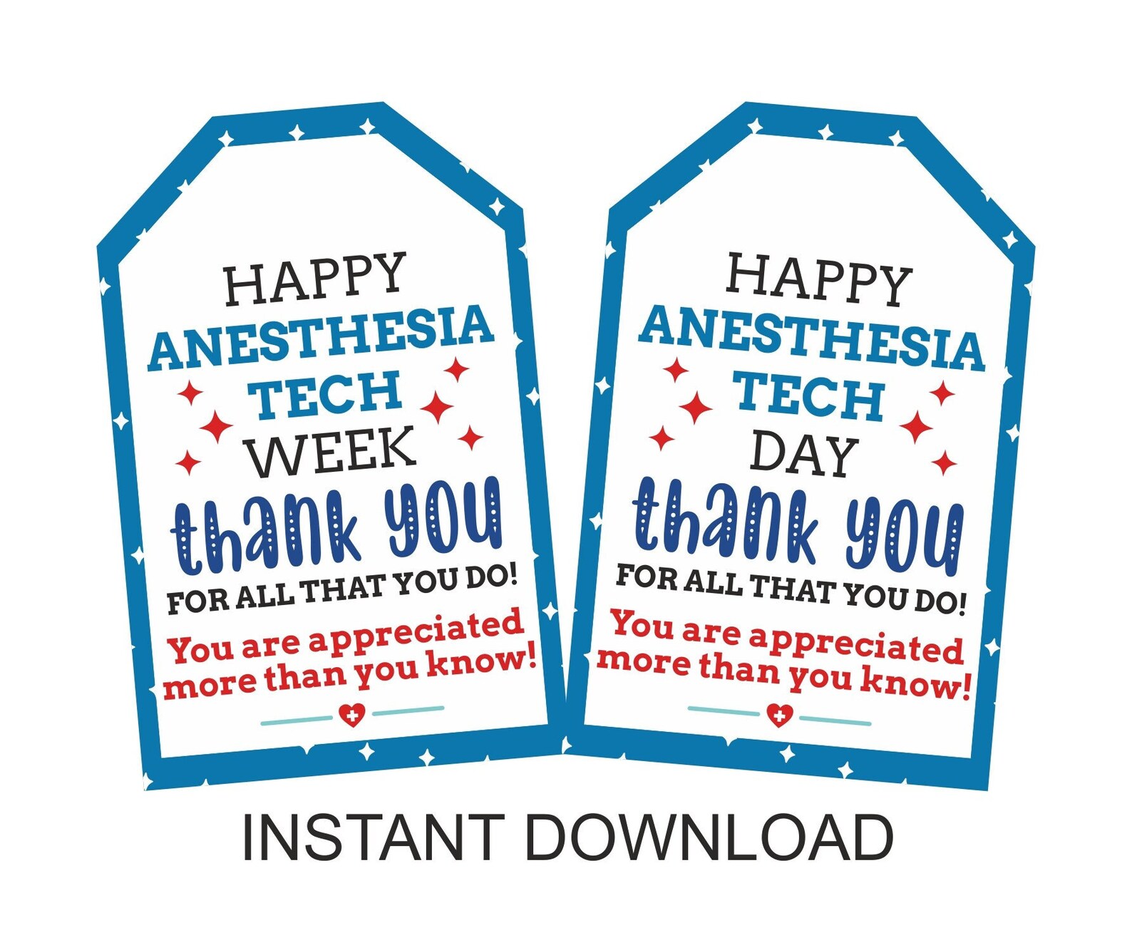 Anesthesia Tech Week Tag Printable / Anesthesia Tech Day Tag / - Etsy