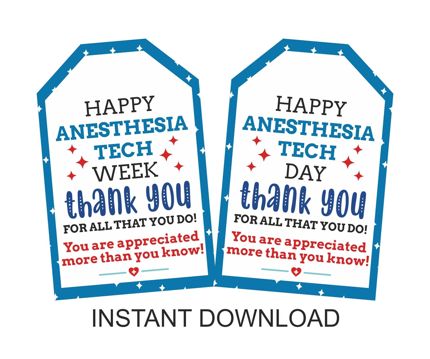 Anesthesia Tech Week Tag Printable / Anesthesia Tech Day Tag ...