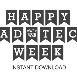 Happy Rad Tech Week Banner Printable / Rad Tech Week Sign Printable ...
