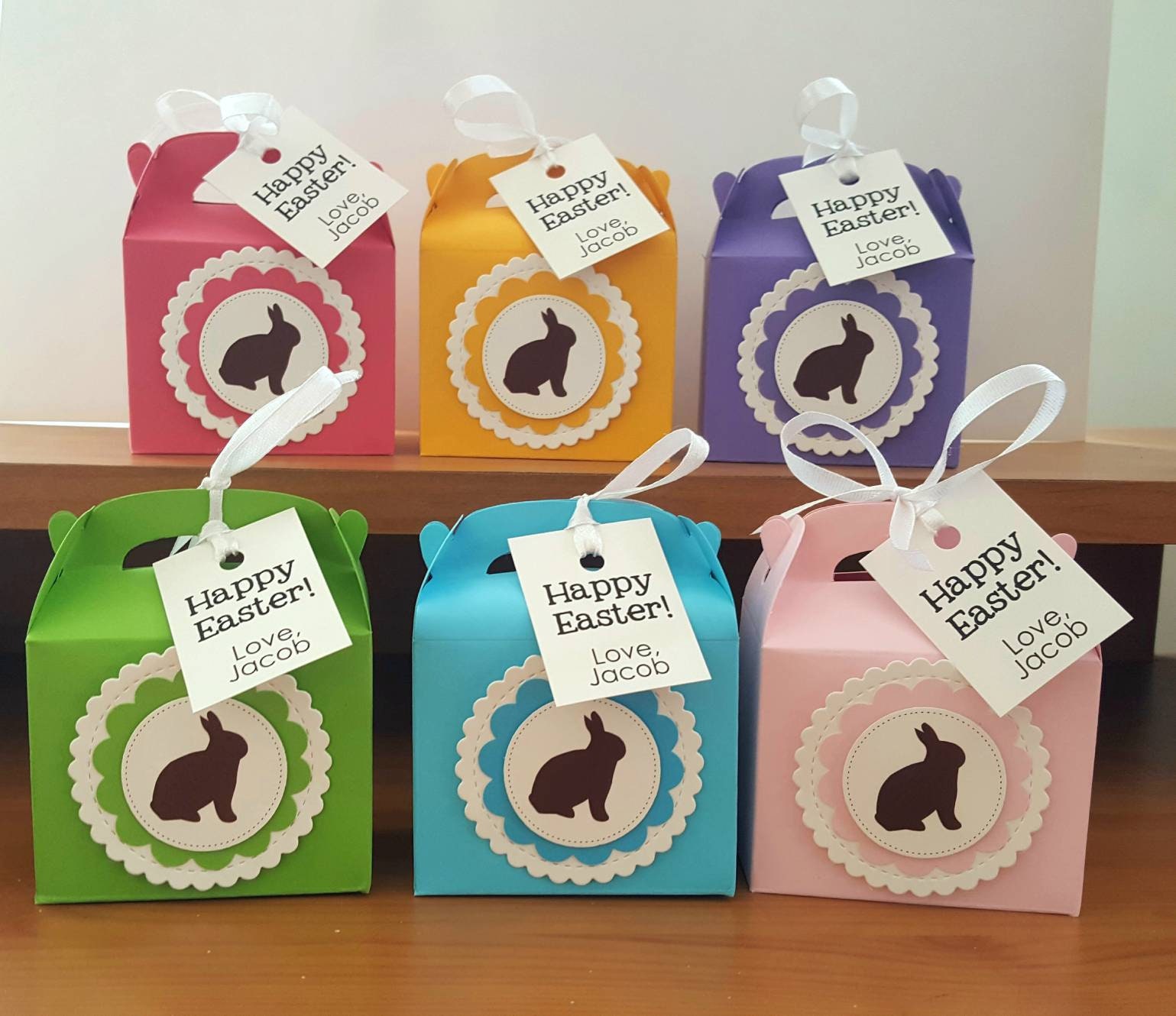 Easter Favor Boxes / Easter Favor Bags / Easter Treat Boxes / - Etsy