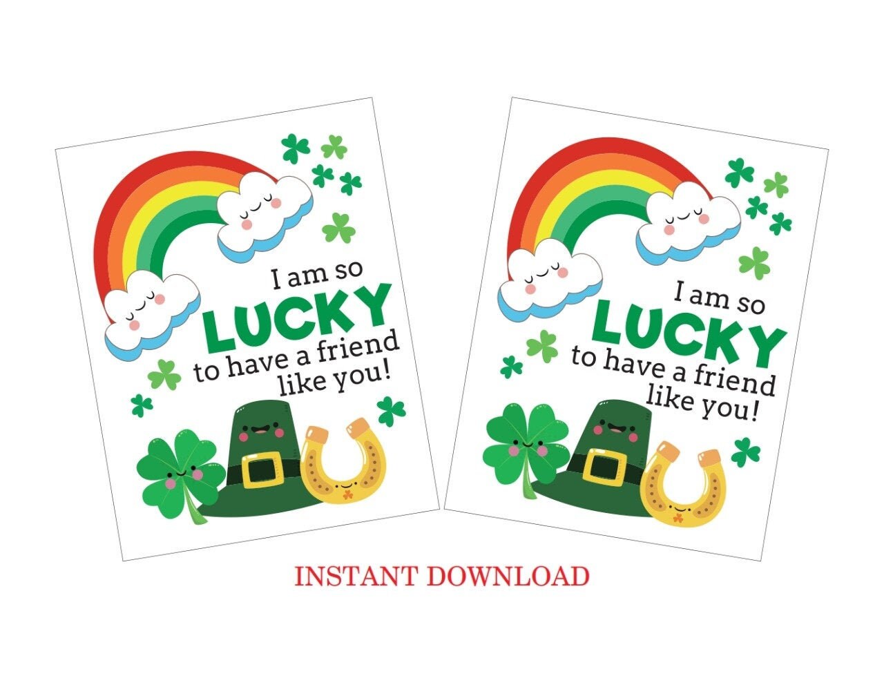 Printable St. Patrick's Day Tag / Lucky to Have a Friend Like You ...