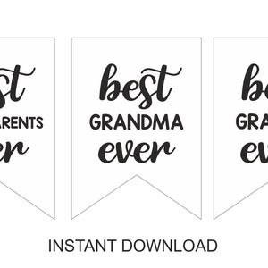 Grandparents Day Banner Printable / Grandparents Day Decorations ...