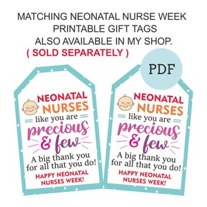 Neonatal Nurse Week Sign Printable / Neonatal Nurses Week Sign / NICU ...