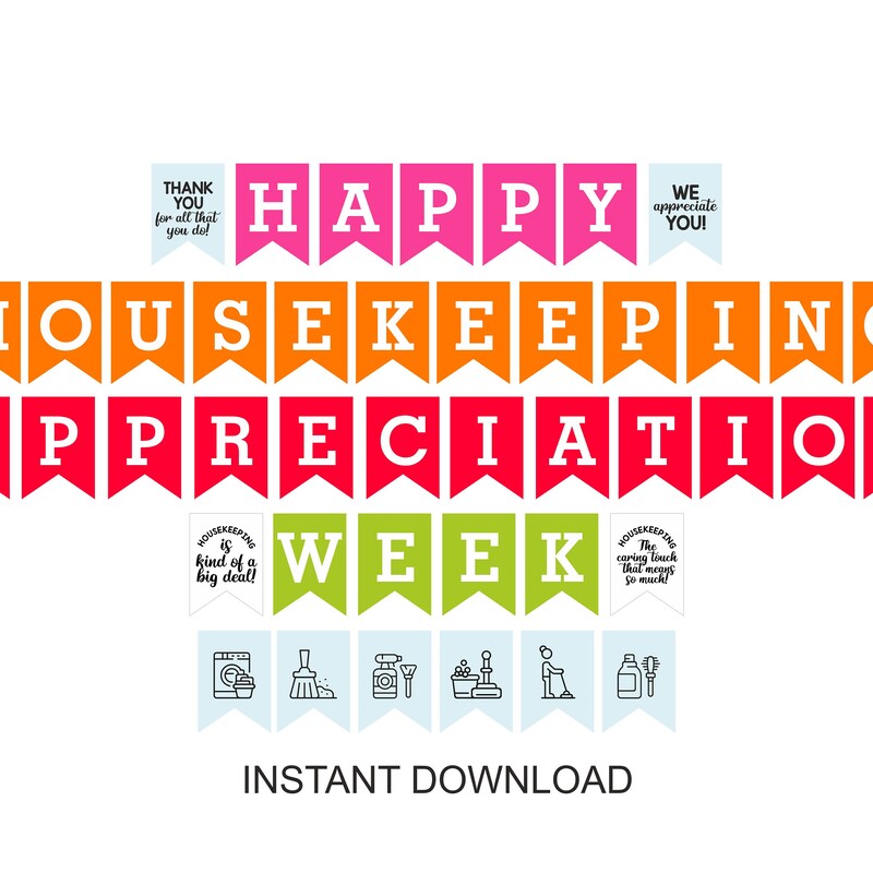 Housekeeping Week Signs - Etsy