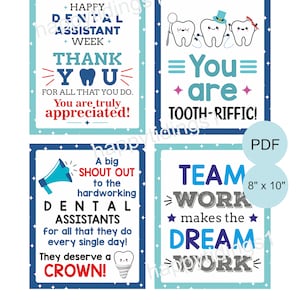 Dental Assistant Week Appreciation Sign Printable / Dental Assistant ...