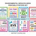 EVS Week Posters Printable / Environmental Services Week Signs Set of ...