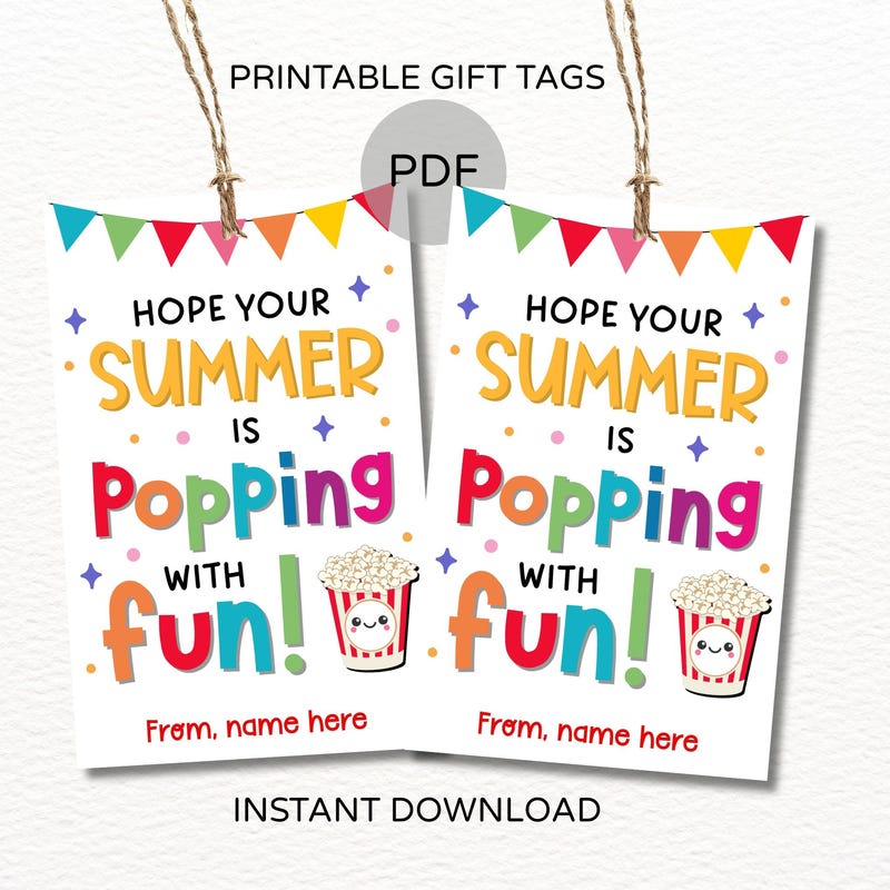 Printable Movie Tags - Etsy