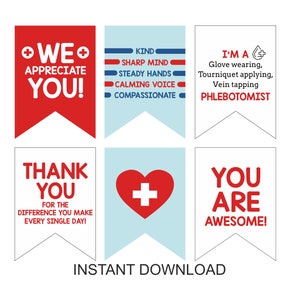 Phlebotomist Week Banner Printable / Phlebotomist Gift / Phlebotomist ...