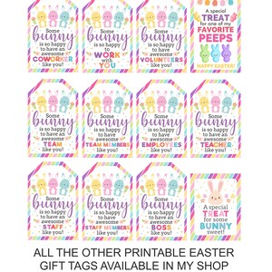 Easter Coworker Tag Printable / Printable Easter Coworker Gifts ...