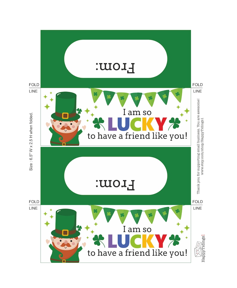 St. Patrick's Day Bag Toppers Printable / Printable St. Patrick's Day ...