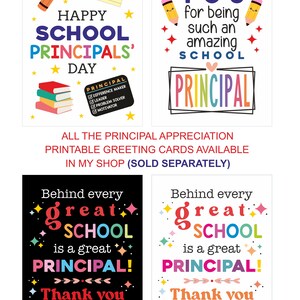 Happy School Principal Day Card Printable / School Principals Day Card ...