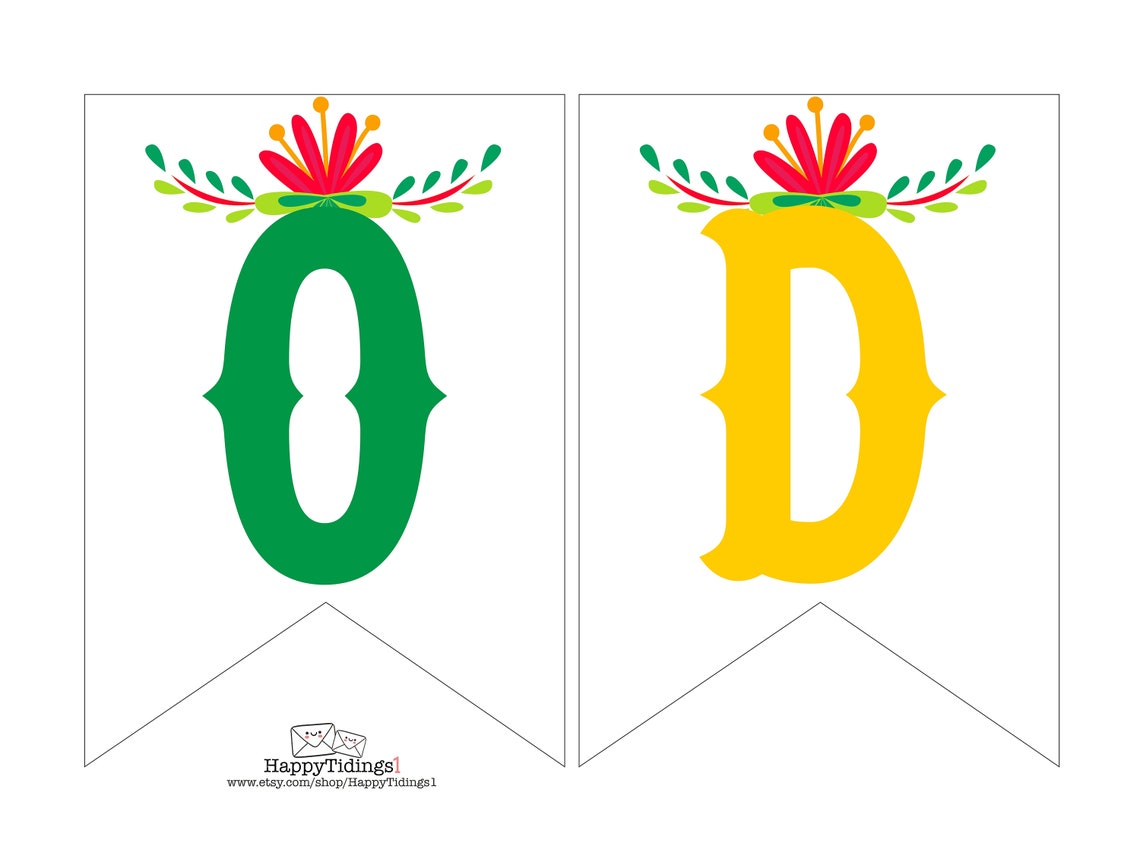 Cinco De Mayo Bunting Printable / Cinco De Mayo Banner - Etsy