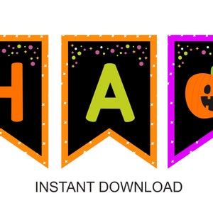 Halloween Birthday Banner Printable / Halloween Birthday Party Banner ...