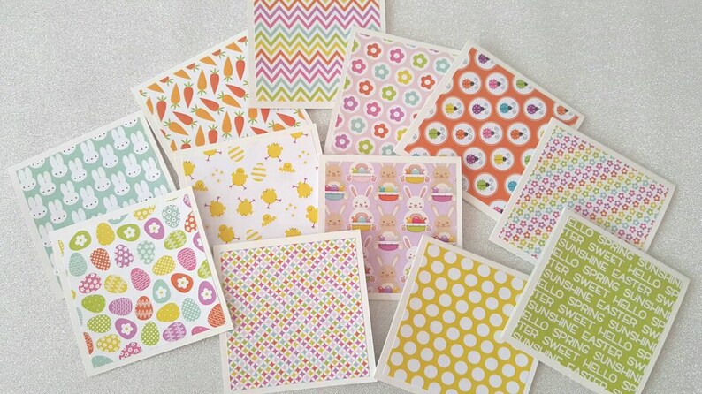 Mini Easter Cards / Mini Spring Cards / Easter Mini Cards / - Etsy