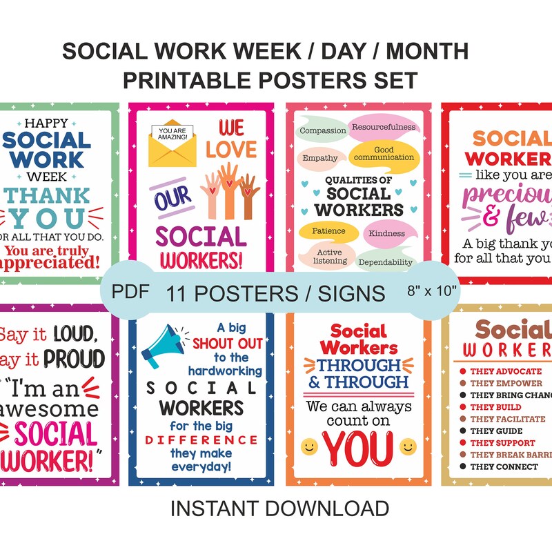 Social Work Month Ideas - Etsy