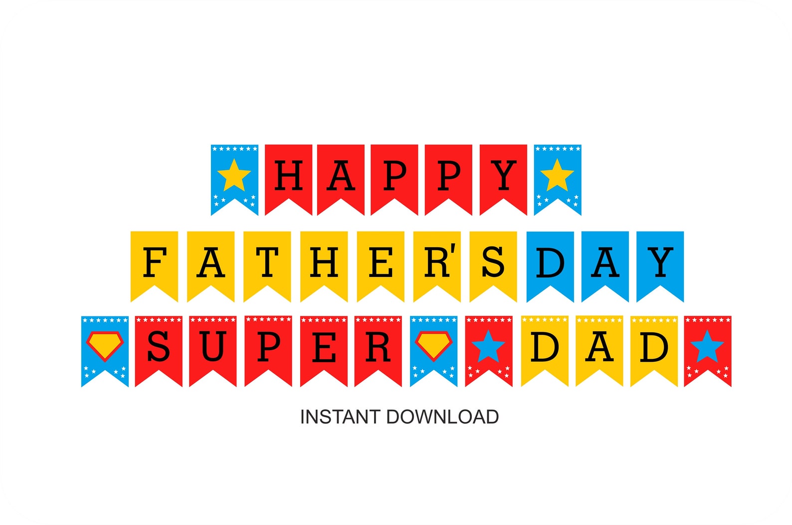 Super Dad Banner Printable / Father's Day Banner / - Etsy