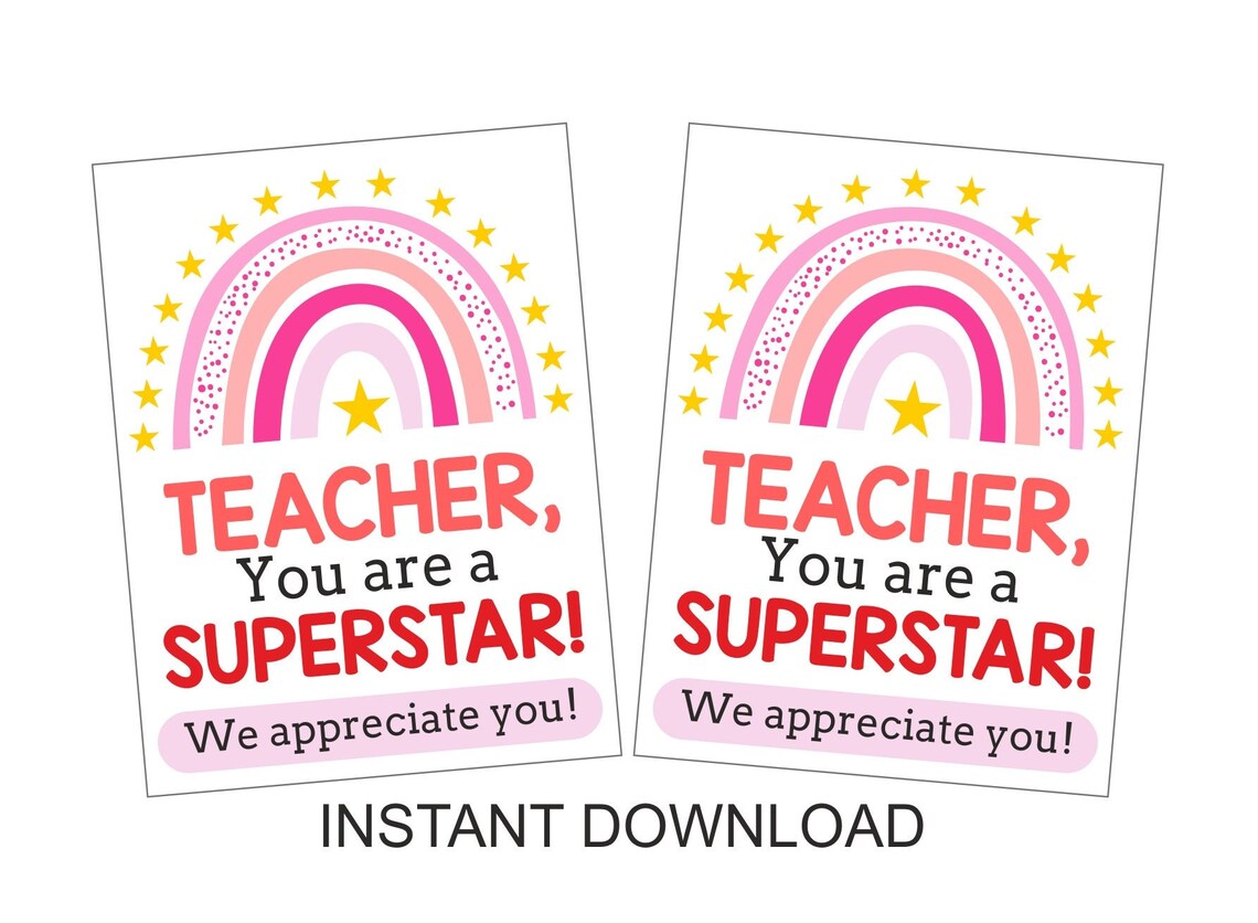 Teacher Appreciation Week Tags Printable / Teachers Are - Etsy