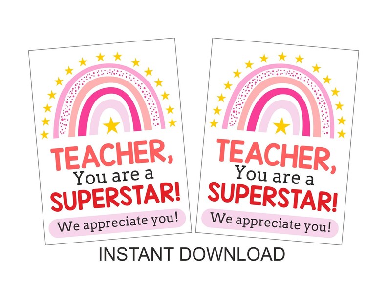Teacher Appreciation Week Tags Printable / Teachers Are - Etsy